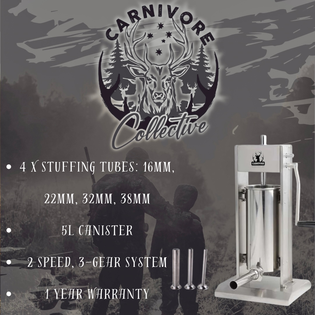 Carnivore Collective 5L Sausage & Salami Stuffer – The Bald Chef